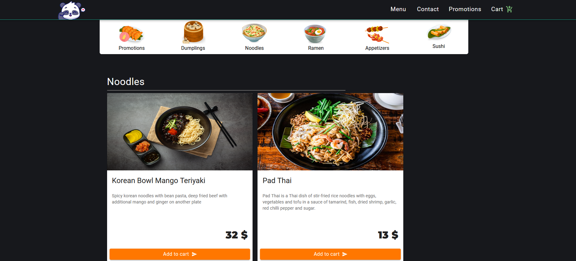 GitHub - LainonShiraya/HappyPanda: A website application for asian cousine restaurant