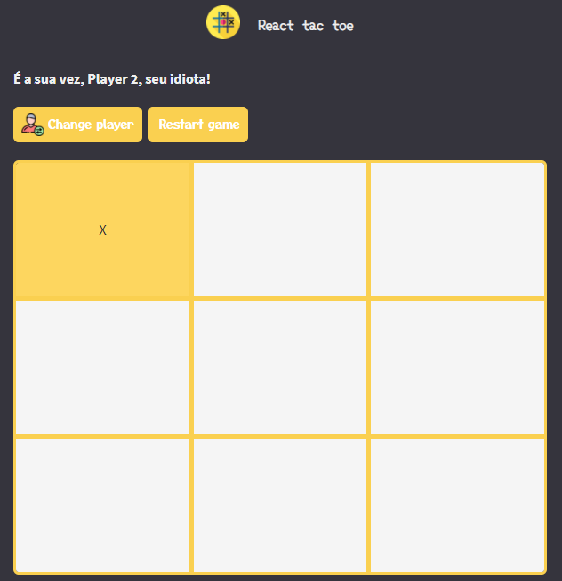 GitHub - pviniciusm/react-tac-toe: react-tac-toe