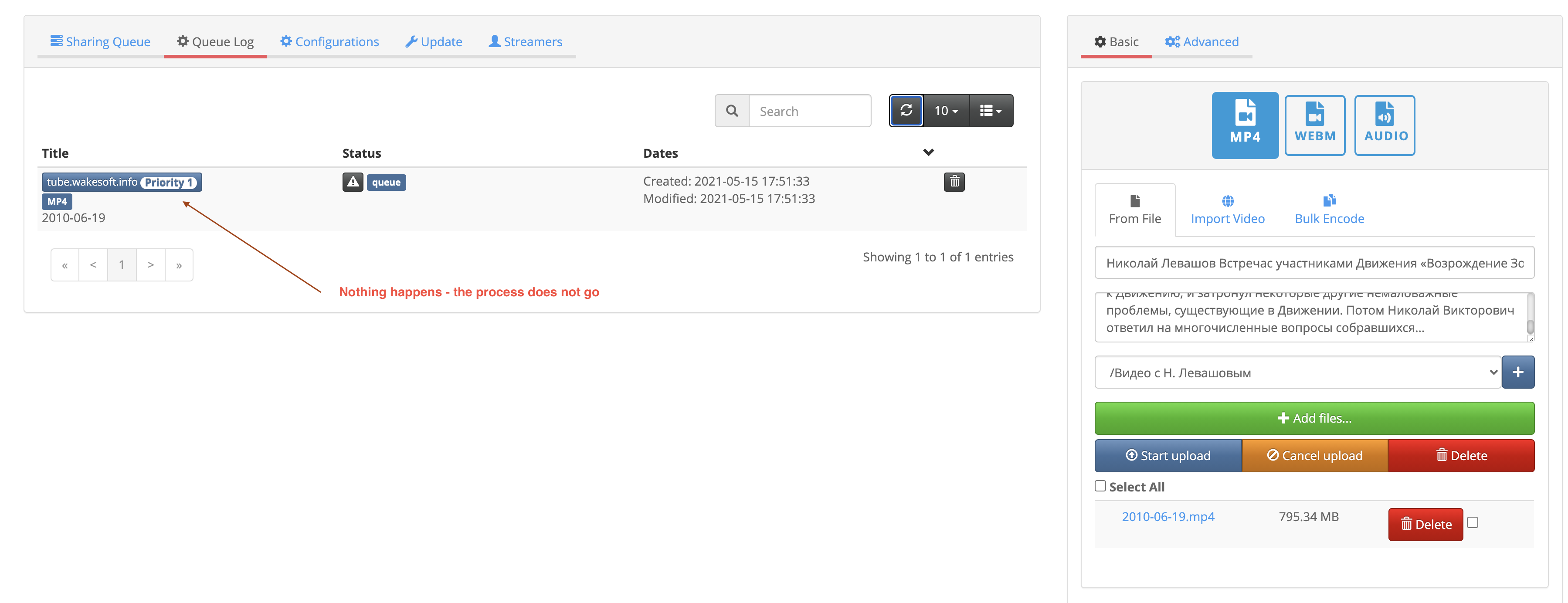 Cannot load video files from PC to Website · Issue #4645 · WWBN/AVideo ...
