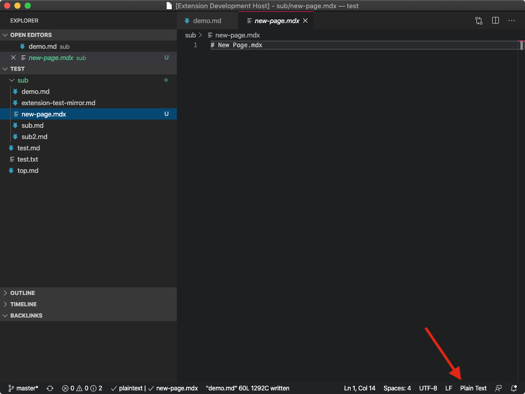 [bug] Plugin Does Not Initialize On Mdx Files · Issue 45 · Kortina Vscode Markdown Notes · Github