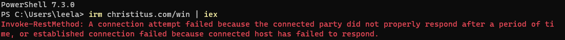 Invoke-RestMethod : established connection failed · Issue #512 · ChrisTitusTech/winutil · GitHub