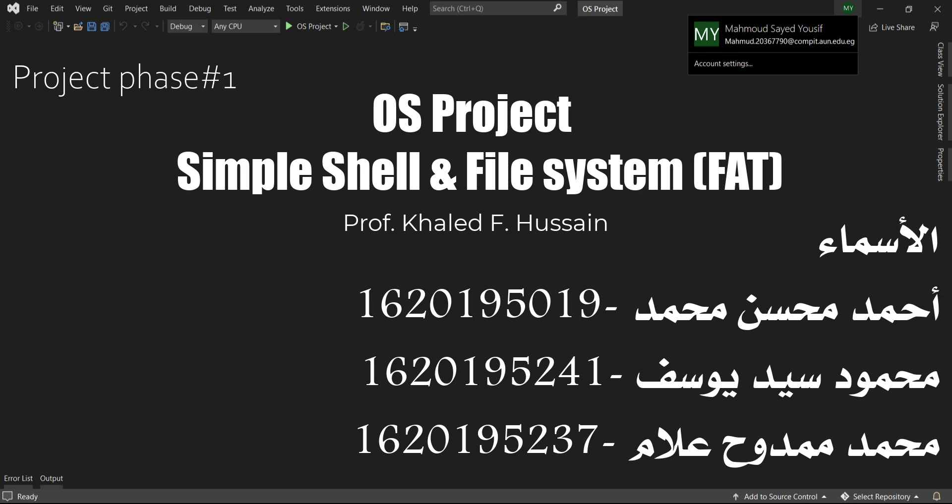 GitHub - MahmoudAlyosify/OS-Project-Simple-Shell: Course Title: Operating Systems Course Code: CS321