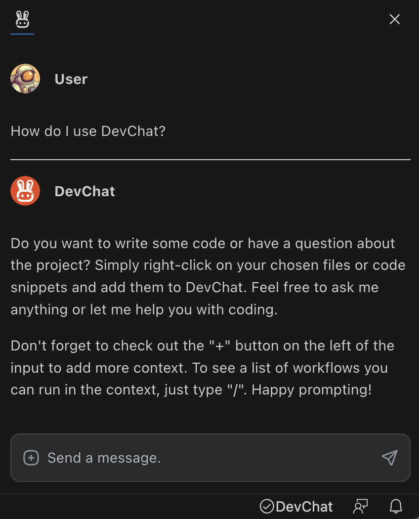 GitHub - devchat-ai/devchat-vscode: Visual Studio Code Extension for DevChat