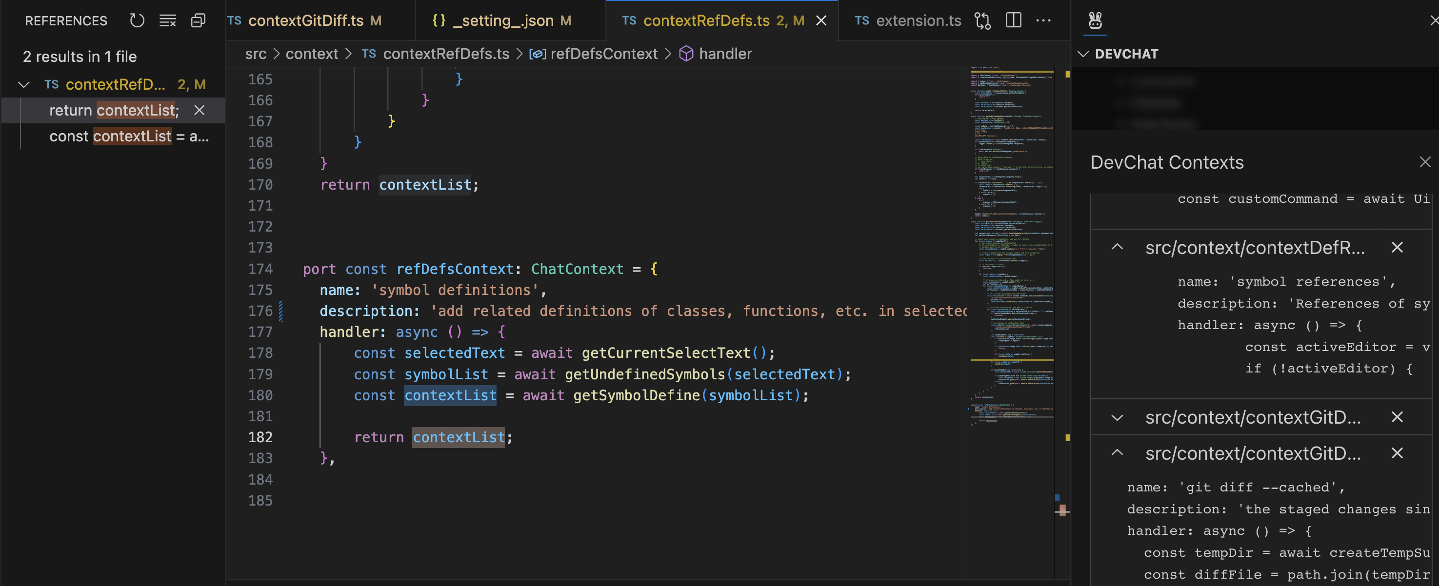 What's the expected behavior of "symbol references" · Issue #108 · devchat-ai/devchat · GitHub