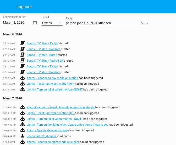 Logbook filtering not working anymore · Issue #32575 · home-assistant/core · GitHub