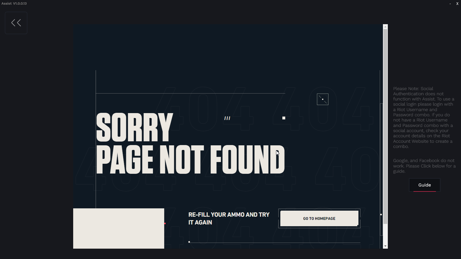 Login Error · Issue #123 · HeyM1ke/Assist · GitHub