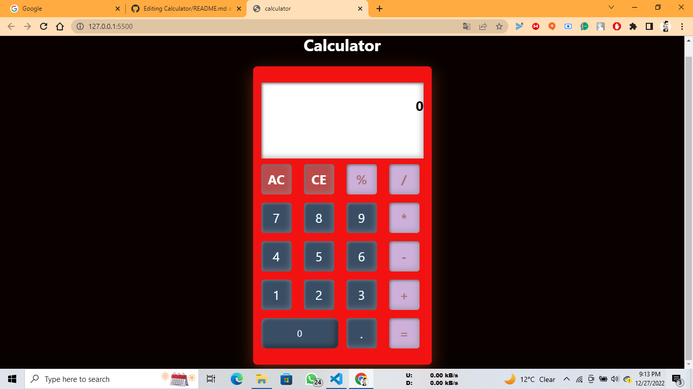 GitHub - rishabhoops/Calculator: Calculator using JavaScript
