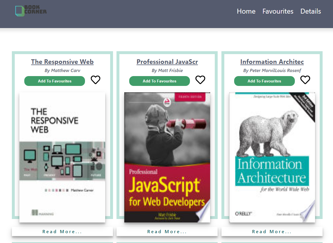 bookstore - Codesandbox