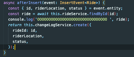 TypeORM Subscriber AfterInsert Can't Find Record · Issue #6450 ...