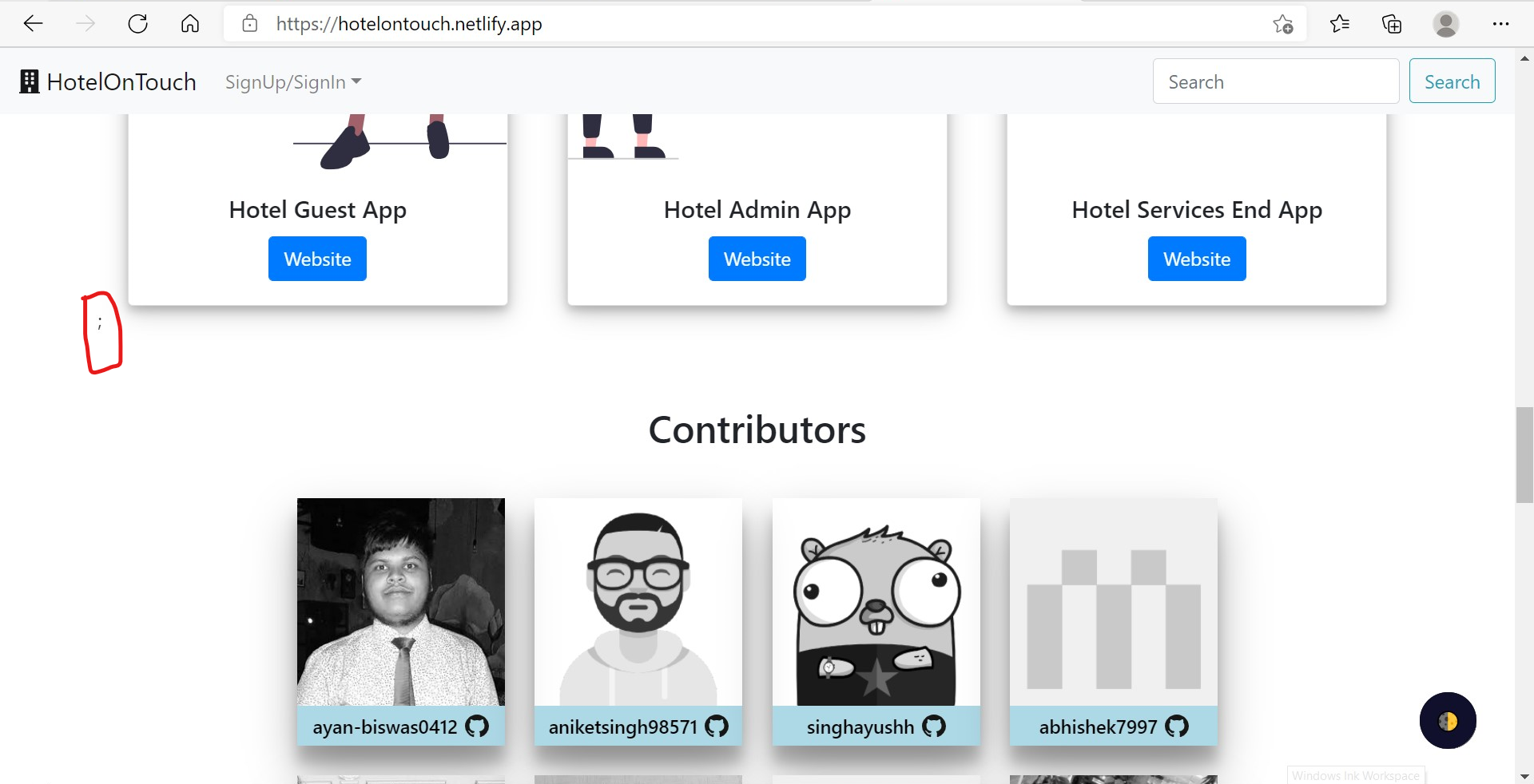 extra text showing on index page · Issue #189 · ayan-biswas0412/gssoc2021-HotelOnTouch · GitHub