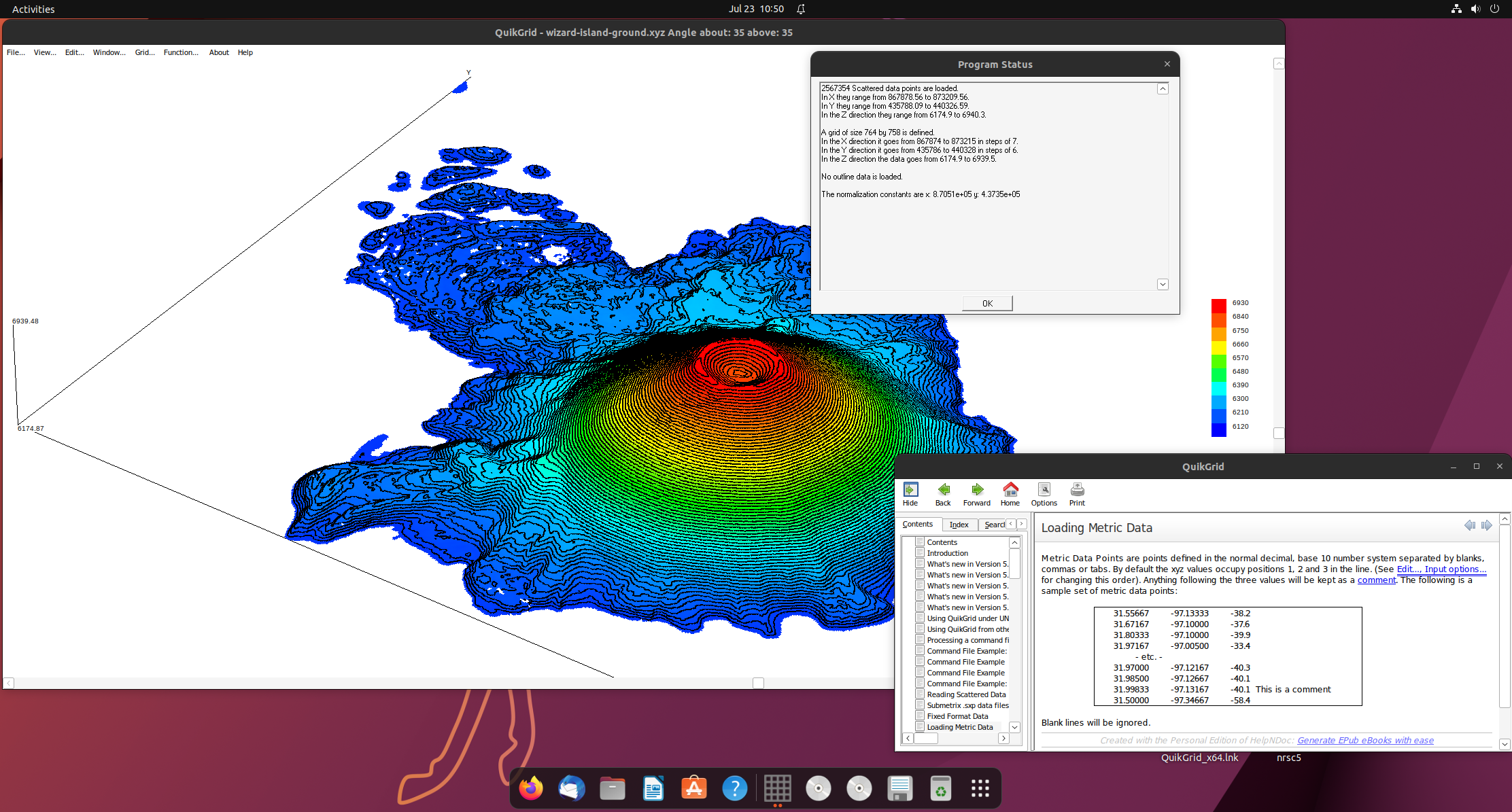GitHub - ferrellsl/QuikGrid: Contour mapping and 3D surface modeling app