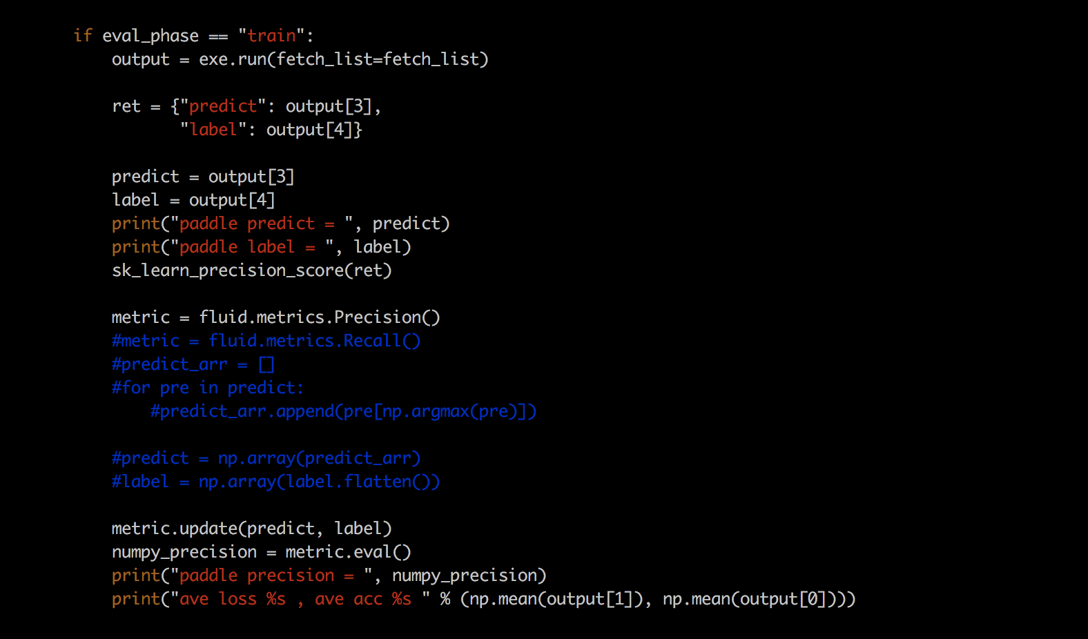 使用fluidmetricsprecision，调用update的时候报错，valueerror The Truth Value Of An Array With More Than