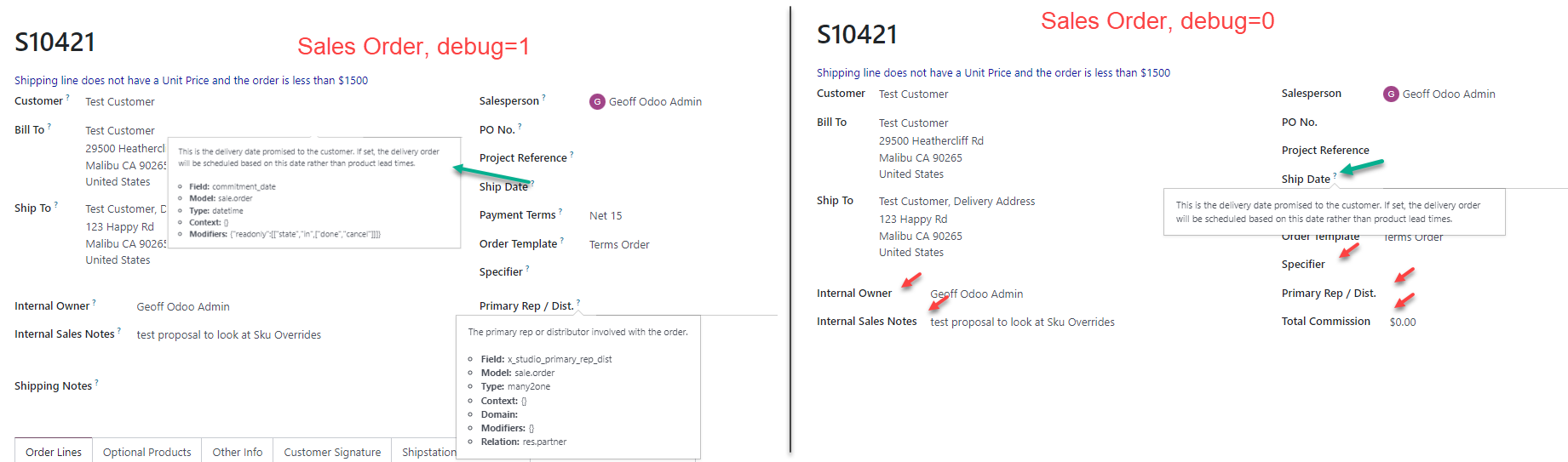 v16 Help tooltips for Studio custom fields do not follow the standard UI treatment on form view ...