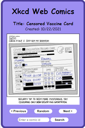 GitHub - Shotamax95/xkcd-web-comic-project