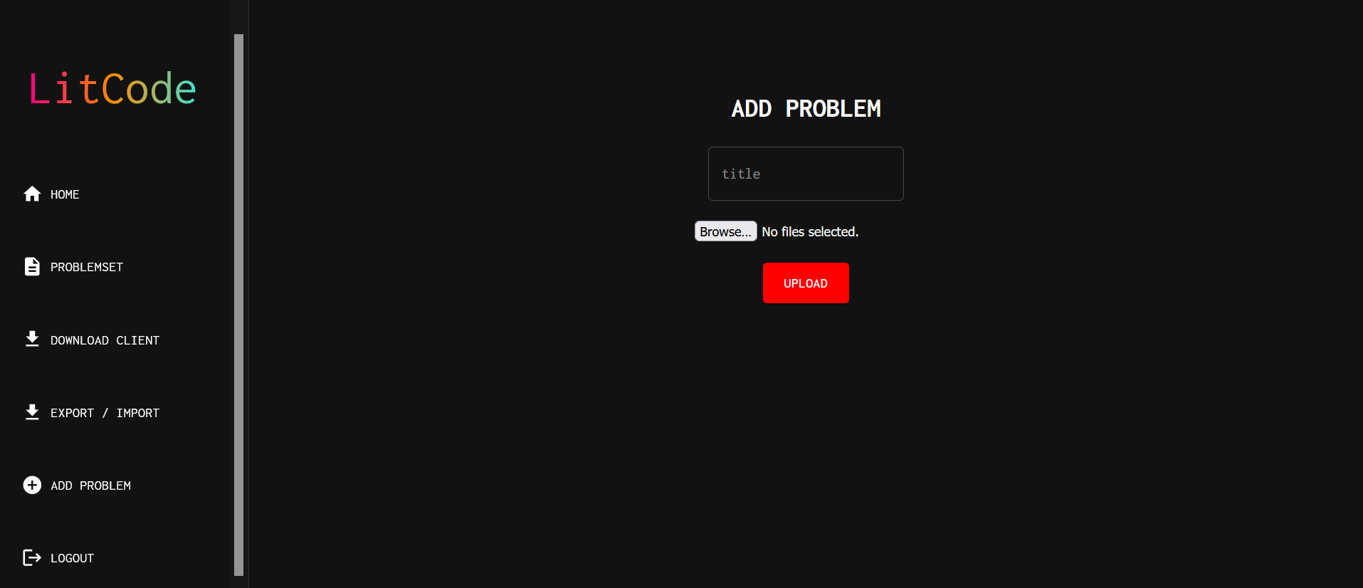 GitHub - selen0phile/litcode: An offline judge where you can solve programming problems, but the ...