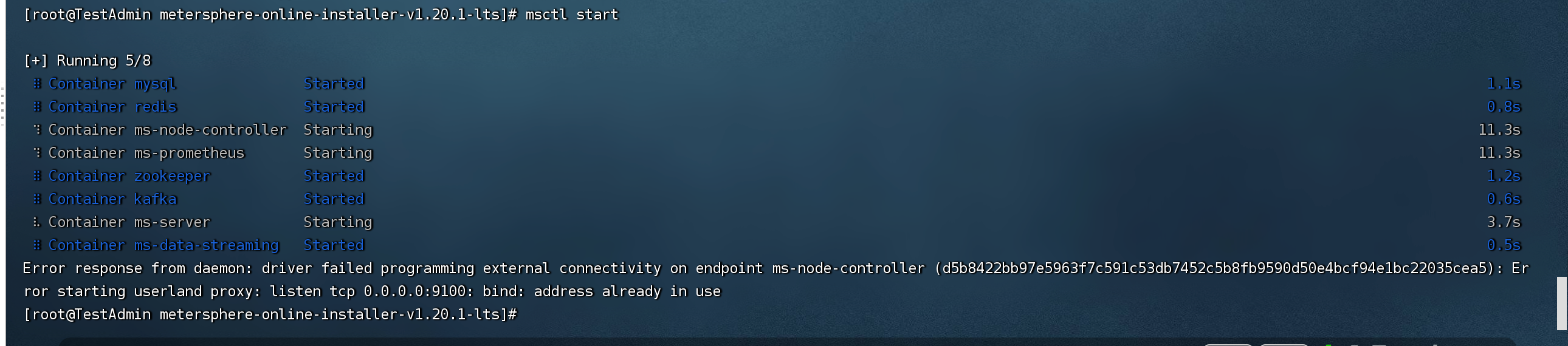 [QUESTION]安装时后 msctl start ，如何自定义端口启动呀 · Issue #13434 · metersphere/metersphere · GitHub