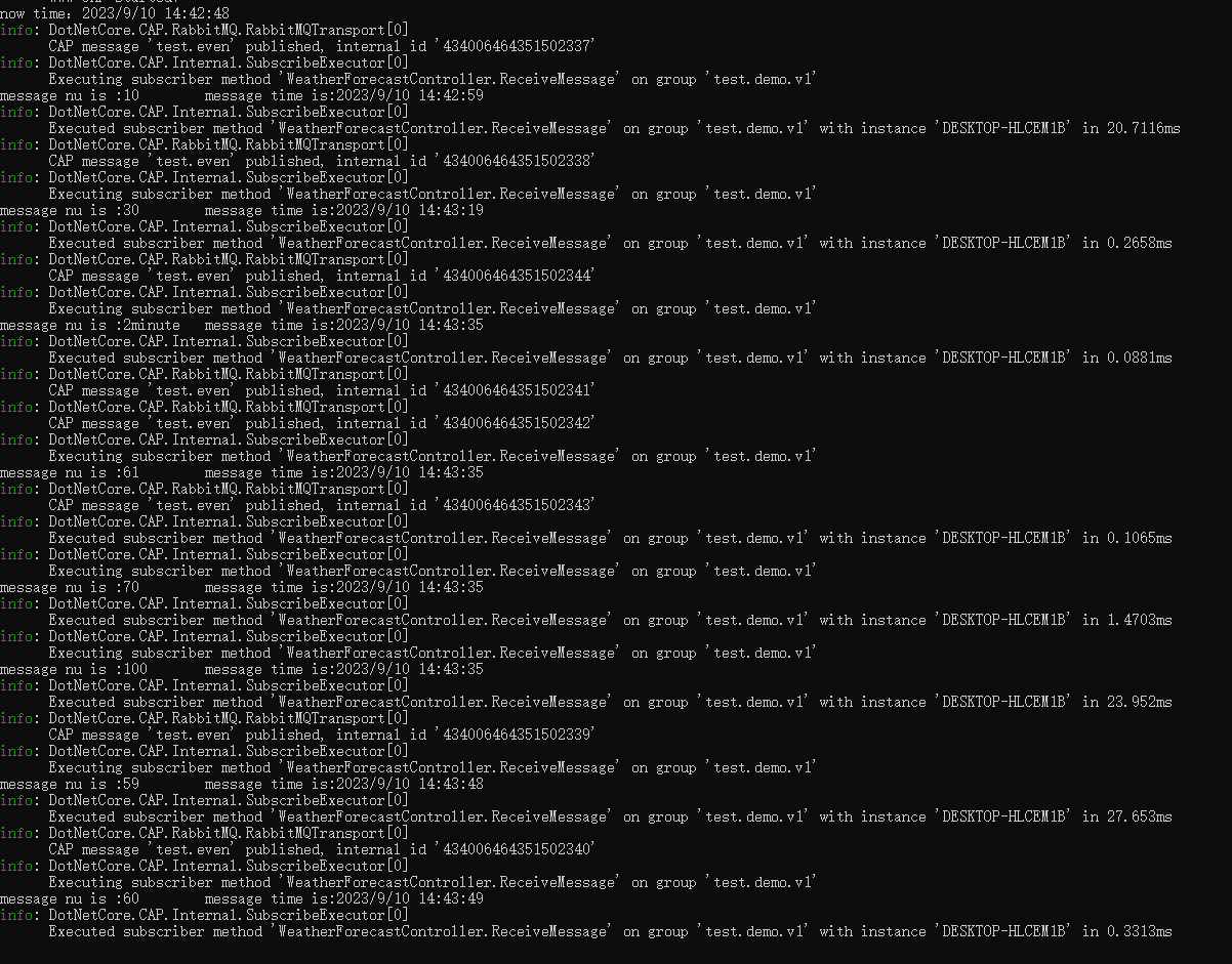In regards to the issue with the delay queue · Issue #1400 · dotnetcore/CAP · GitHub