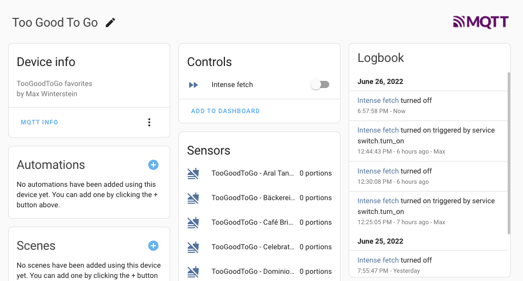 Polling and calc_next_run() · Issue #46 · MaxWinterstein/toogoodtogo-ha-mqtt-bridge · GitHub