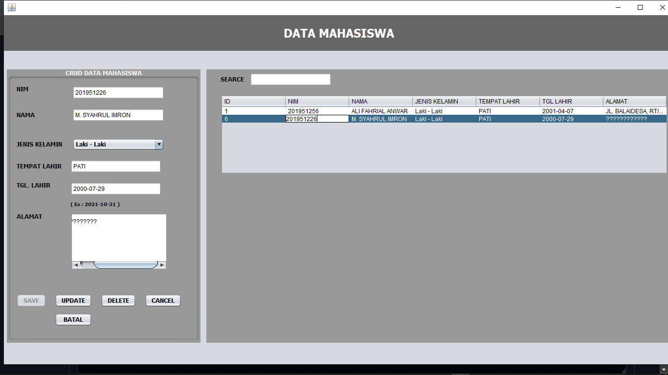 GitHub - Fahrial07/javaneatbeans_mysqlconnection: Aplikasi Java ...