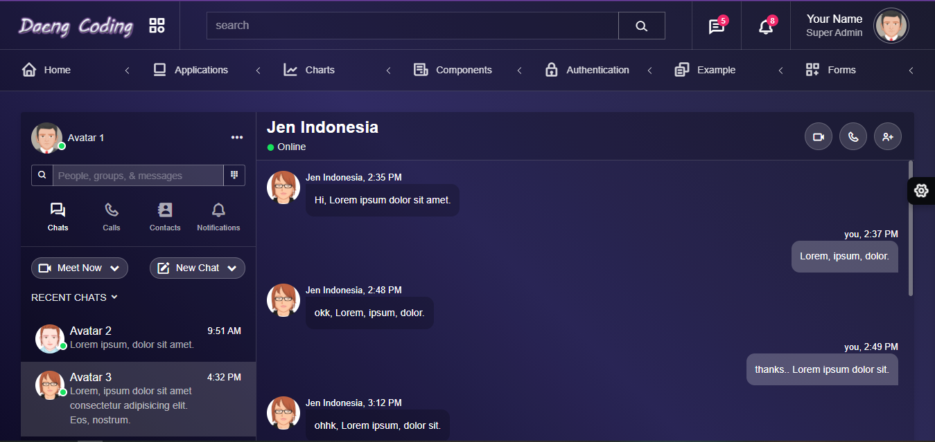 GitHub - rintwo512/admin-dashboard-template: This admin dashboard is made using bootstrap and is ...