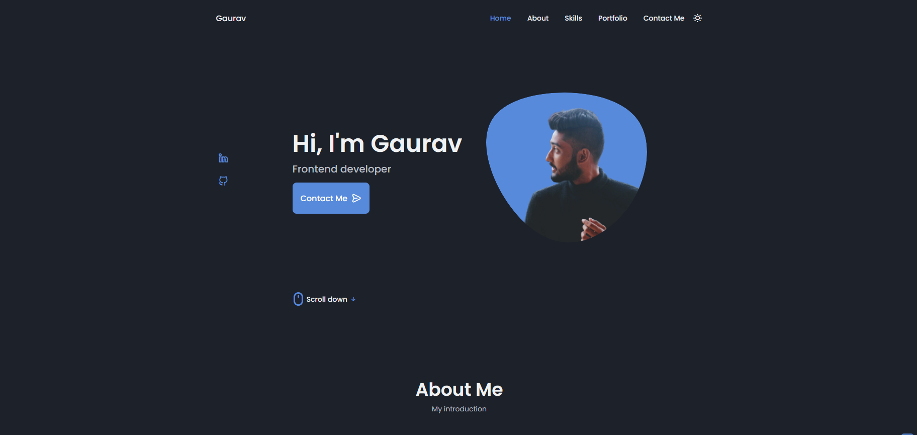 Github Gaurav 08 Devpersonal Portfolio Using Vanilla Js