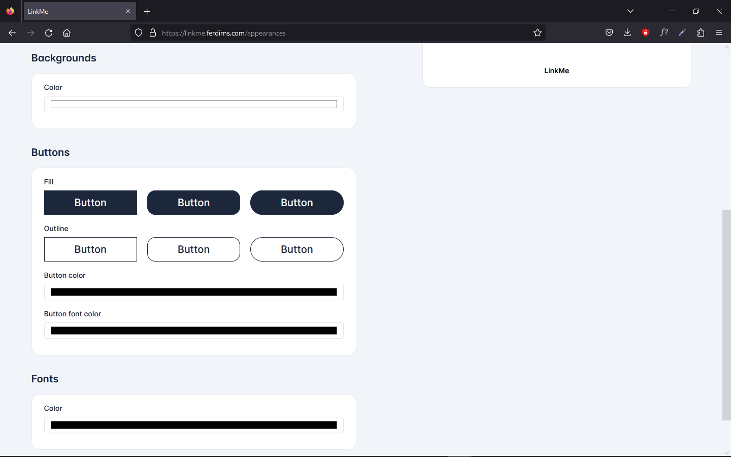 GitHub - izzanka/linkme: Linktree (https://linktr.ee) website clone