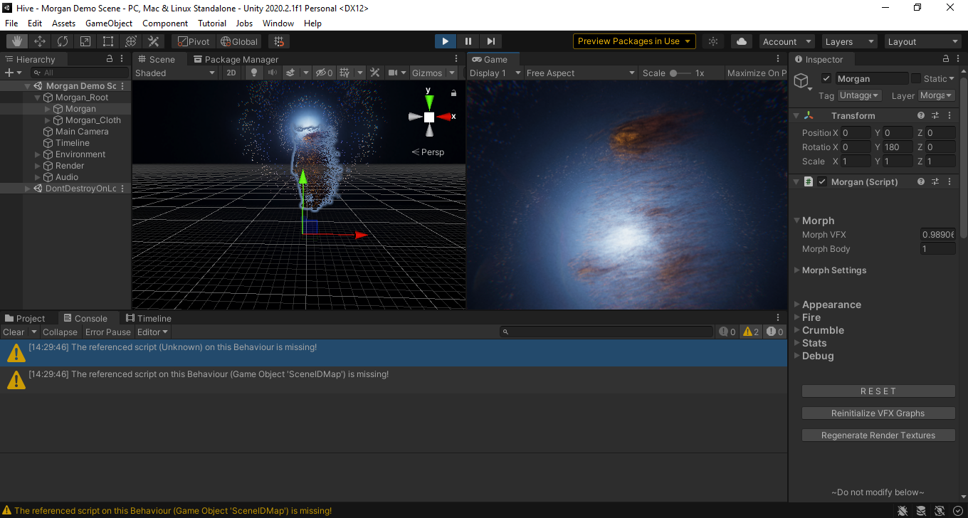 Morgan cannot be seen!! · Issue #4 · Unity-Technologies/TheHeretic ...