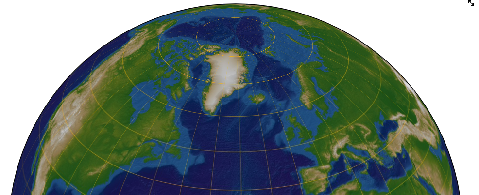 Globe on zoom out via Adaptive Composite Map Projection · maplibre ...