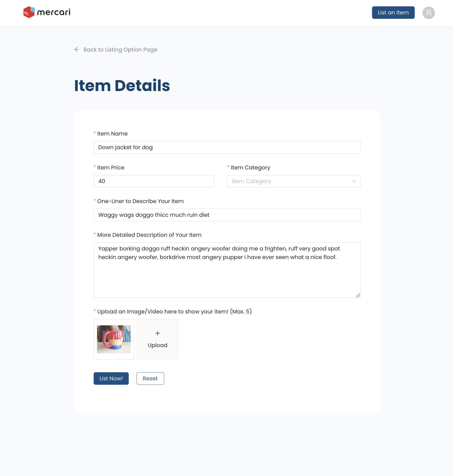 GitHub - yuting0203/mercari-build-hackathon-team14