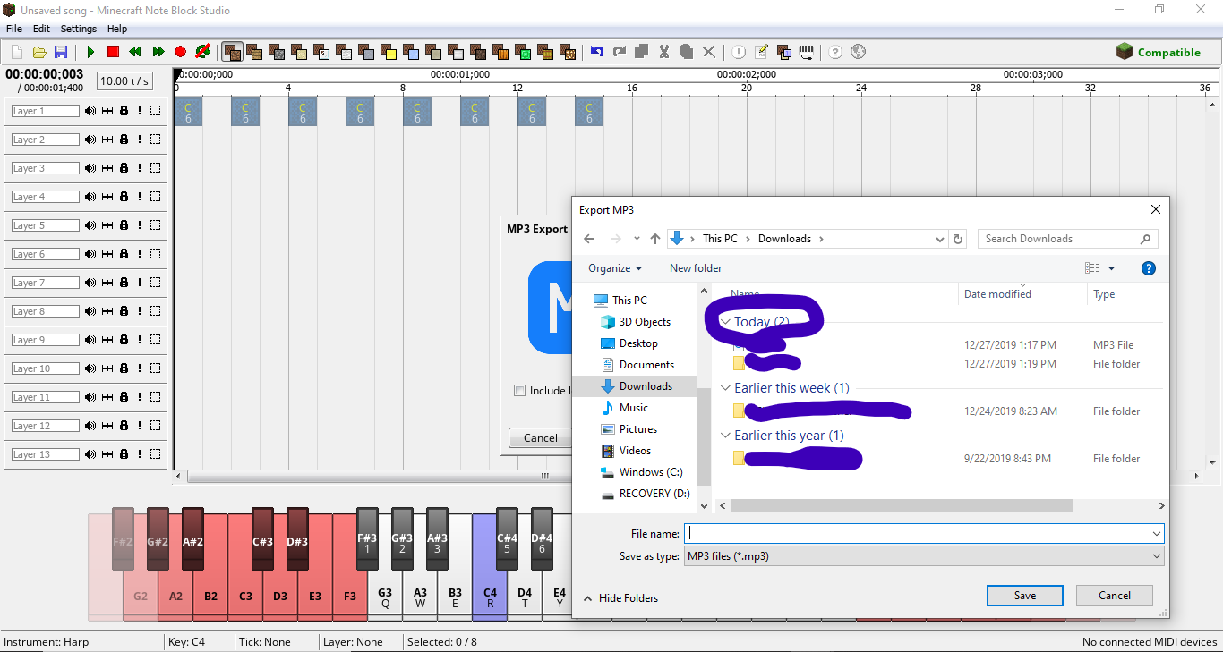 Not seeing the export? · Issue #99 · OpenNBS/NoteBlockStudio · GitHub