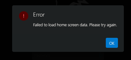 Failed to load home screen data GUI error · Issue #1666 · koel/koel · GitHub