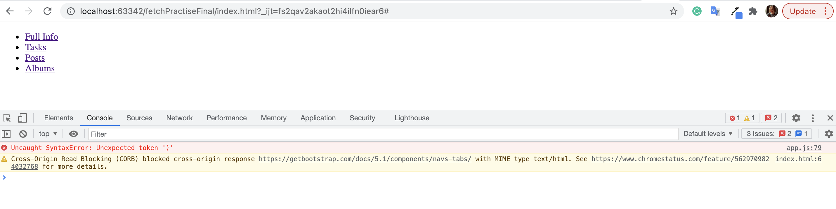 GitHub - anzhelaschults/fetchPracticeOops: Practising Fetch