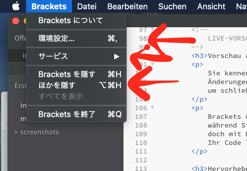 OS X: Menu no latin letters - · Issue #15006 · adobe/brackets · GitHub