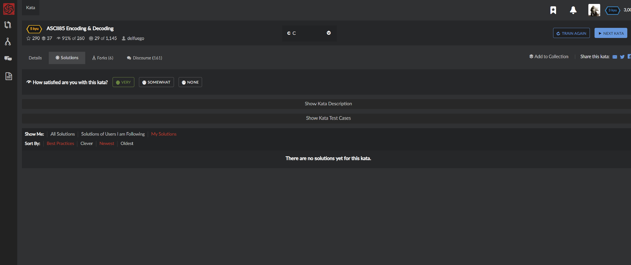 Submitted solution not showing in the list of solutions · Issue #1996 · codewars/codewars.com ...