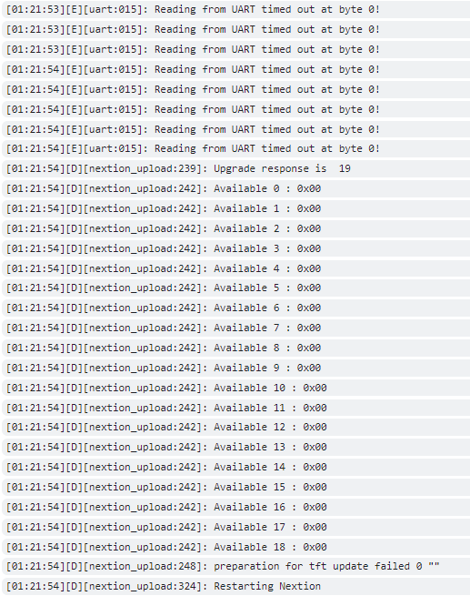 Nspanel Cannot Upload Tft File To Nextion Display · Issue 3519 · Esphome Issues · Github