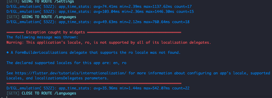 A FormBuilderLocalizations delegate that supports the ro locale was not ...