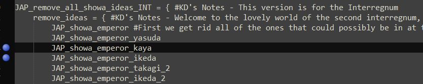 JAP - End of interregnum incorrectly removes "The Showa Emperor" modifier · Issue #2264 ...