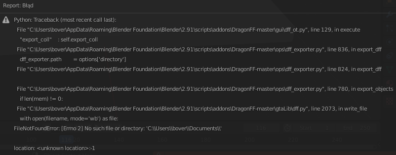Export error · Issue #64 · Parik27/DragonFF · GitHub