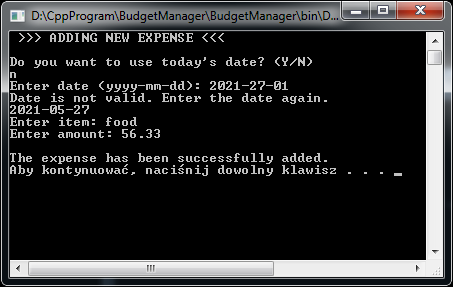 GitHub - ms-magdalena92/BudgetManager: Personal Budget Manager console app based on C++ (OOP ...