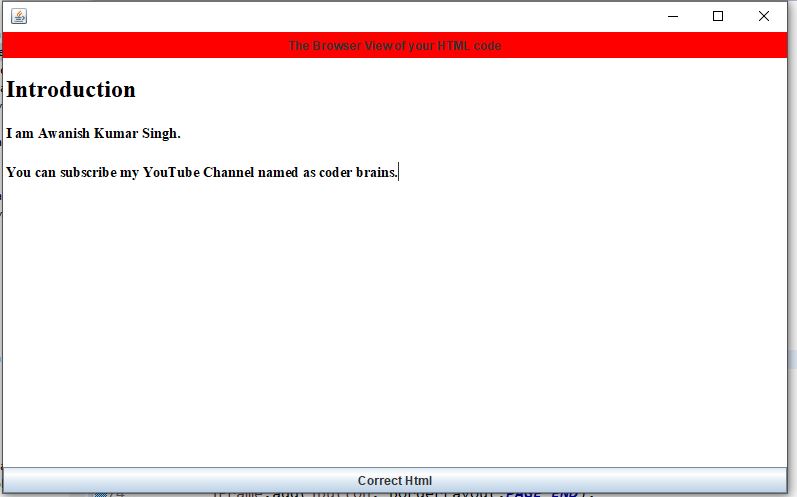 GitHub - coderbrains/Html-Code-Viewer: This is a swing based programs ...