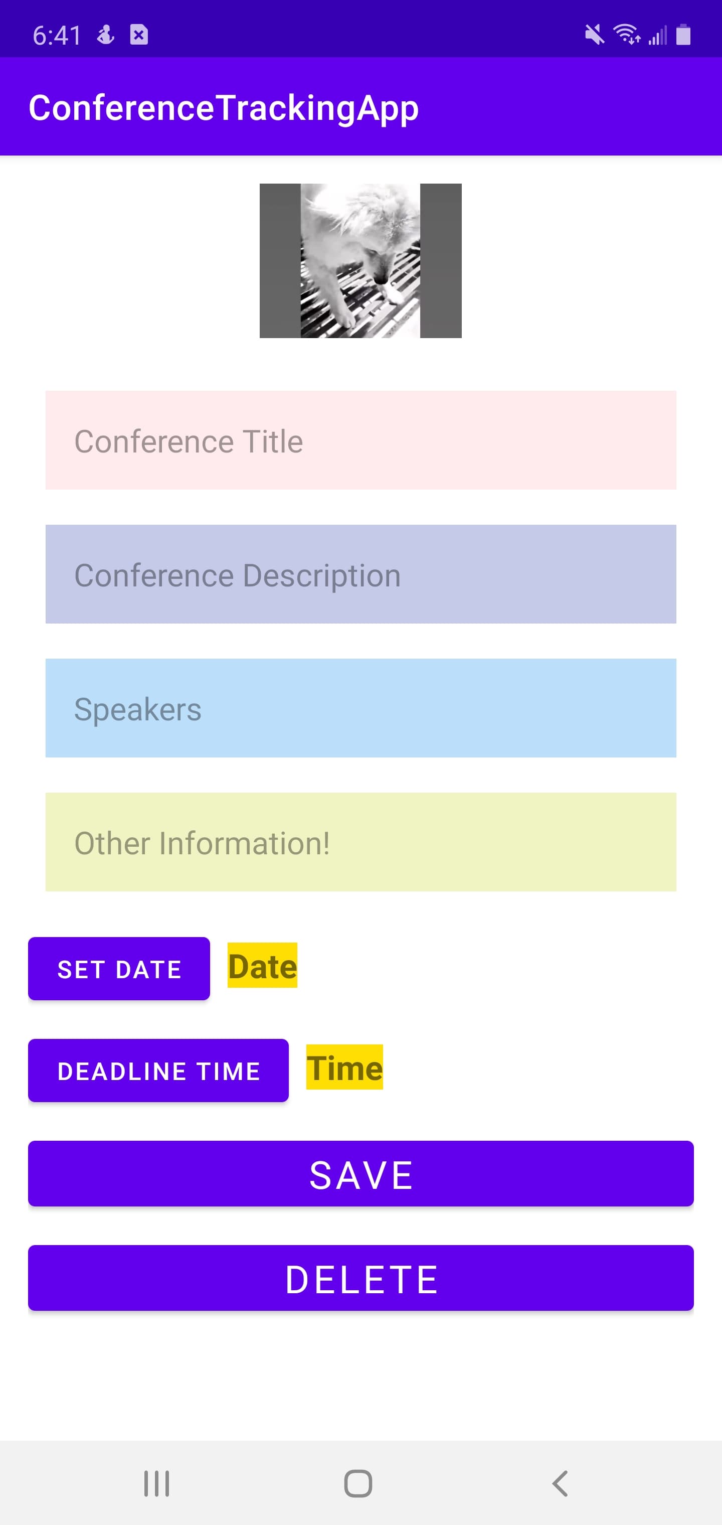 GitHub - cvam77/ConferenceTrackingApp: An App that helps you create ...