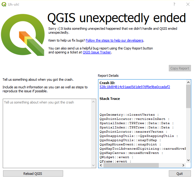 Random crashes using split features tool · Issue #46081 · qgis/QGIS · GitHub
