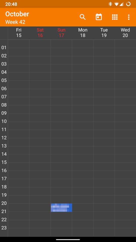 Weekly view only shows 6 days instead of 7 days · Issue #1487 · SimpleMobileTools/Simple ...