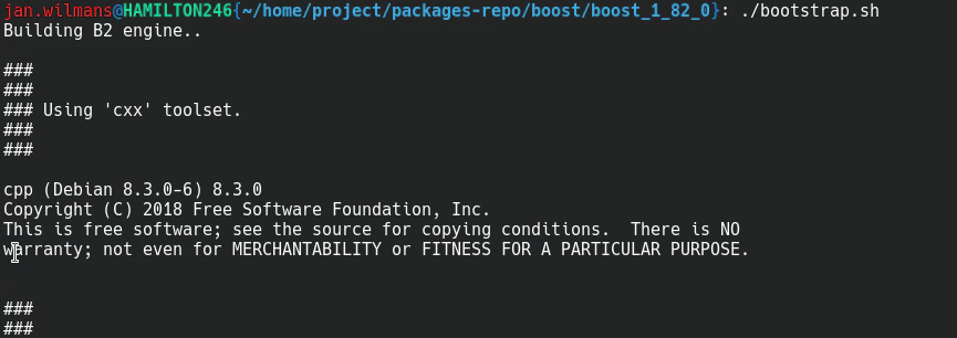 bootstrap fails on gcc-8.3 · Issue #323 · bfgroup/b2 · GitHub