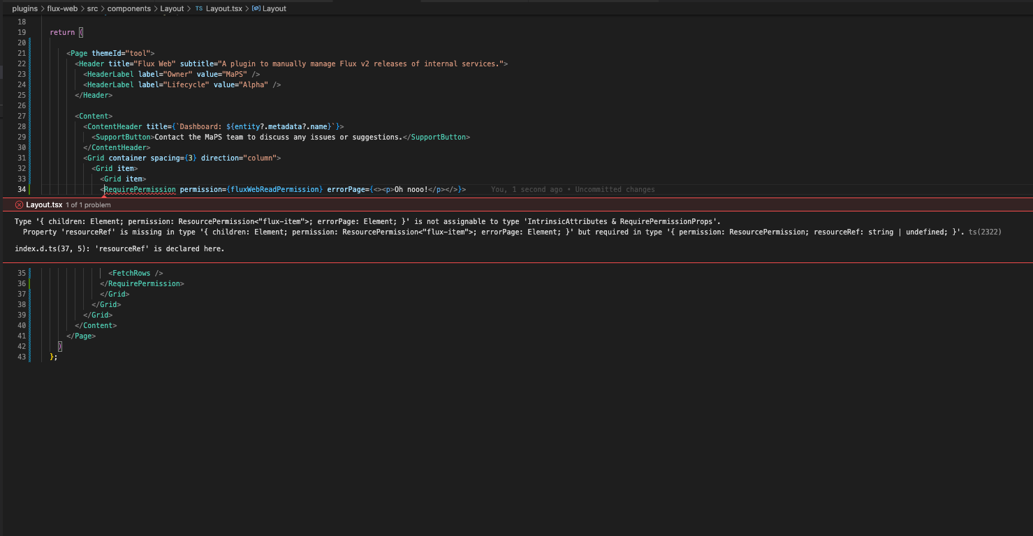 🐛 Bug Report: resourceRef in RequirePermission · Issue #17328 · backstage/backstage · GitHub