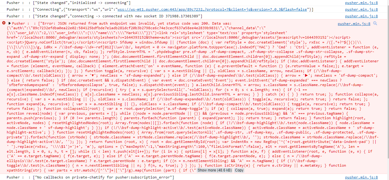 The user chat is not showing · Issue #161 · munafio/chatify · GitHub
