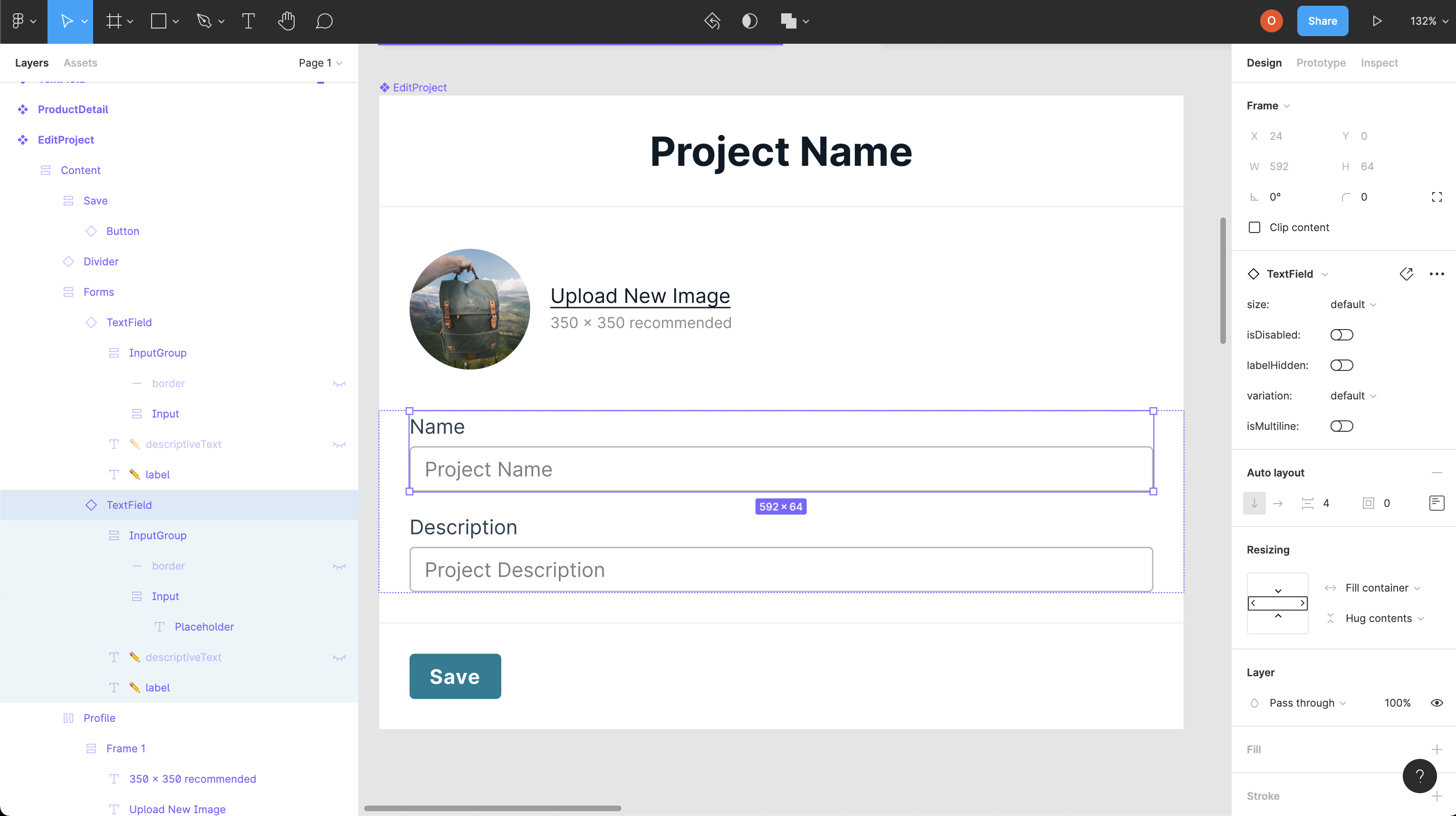 Figma Amplify UI Kit TextField primitive is imported as Text element in ...
