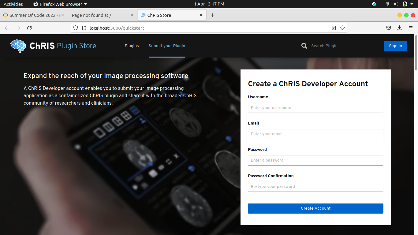 Search remains on page navigation · Issue #10 · FNNDSC/ChRIS_store_ui · GitHub