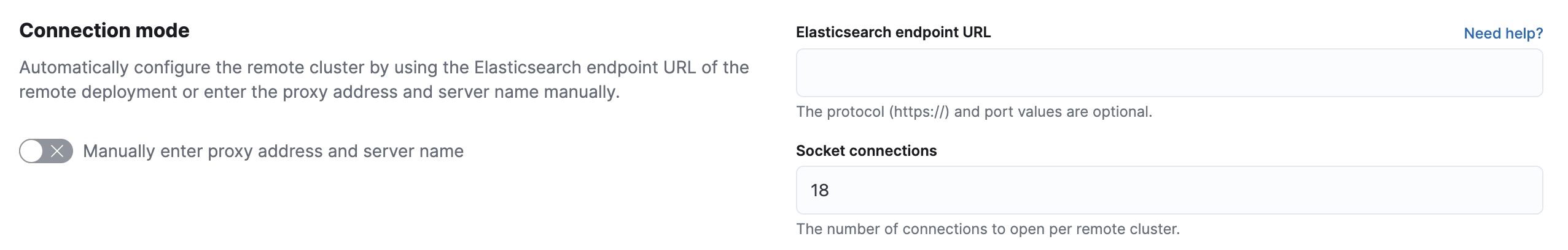 [Remote clusters] Improve Connection mode section in remote cluster ...