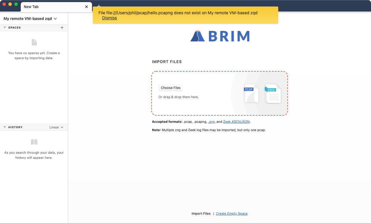 Improve error message for failed attempt to import pcap to remote zqd · Issue #1221 · brimdata ...